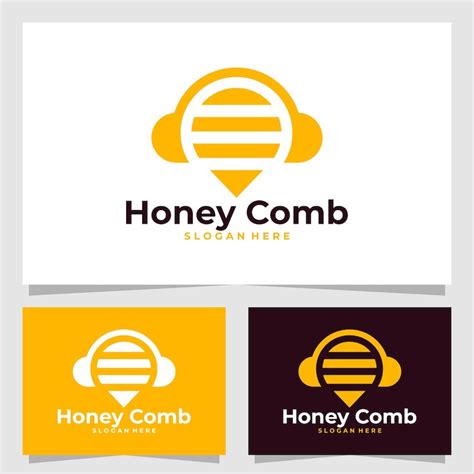 Premium Vector Honey Comb Logo Vector Design Template