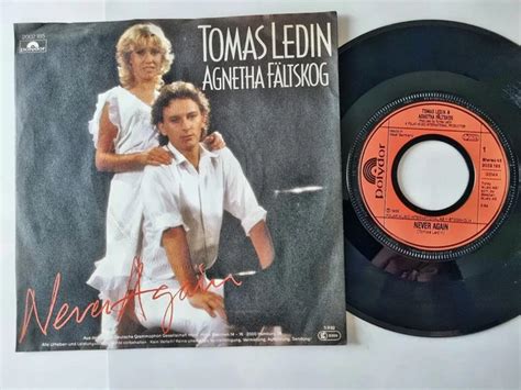 Agnetha FÄltskog Tomas Ledin Never Again 7 Vinyl Germany Abba Eur