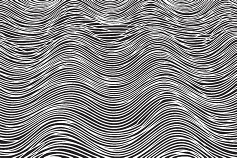 Minimalist Wavy Black And White Line Art Pattern 74628362 Vector Art At