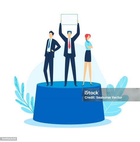 드림 팀 작업 리더 여성 비즈니스 남자 개인 성공 성공적인 컬렉션 디자인 만화 스타일 벡터 일러스트 남자에 대한 스톡 벡터 아트 및 기타 이미지 Istock