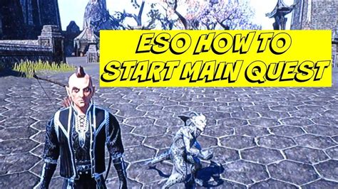 Eso How To Start Main Quest Elder Scrolls Online Morrowind Youtube