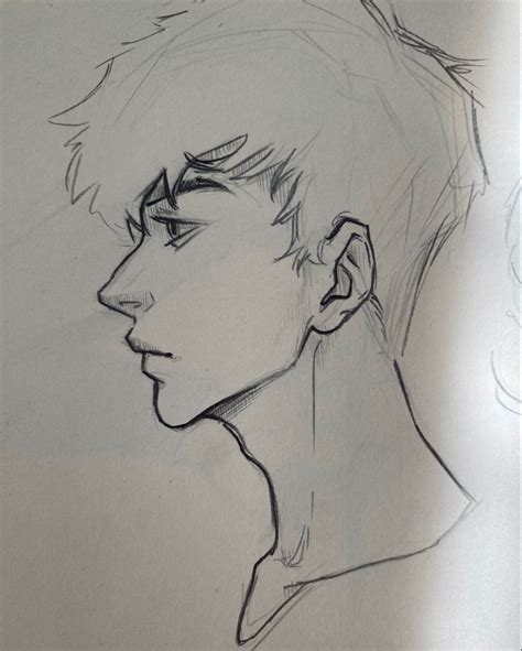 Side Profile Anime Vücut çizimi Eskiz Yüz çizimi