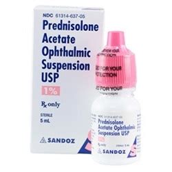 Prednisolone Acetate Drop 1 Ophthalmic Anti Inflammatories