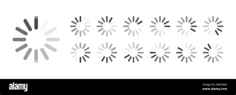 Circular Loading Buffering Icons Vector Stock Vector Image And Art Alamy