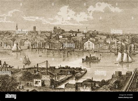 Baltimore Maryland In 1870s From American Pictures Drawn With Pen And