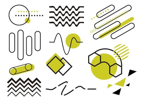 Premium Vector Set Of Abstract Geometric Elements Design Vector
