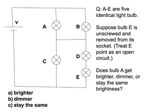 Solved A E Are Five Identical Light Bulb Suppose Bulb E Is