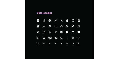 data icon set figma