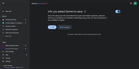 Gemini debuts Saved Info, blending AI memory features