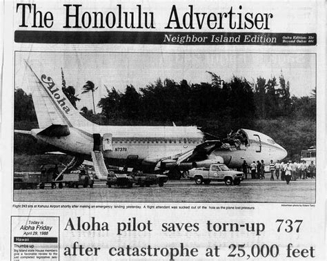 Aloha Flight 243 Aloha Airlines 243 A Flight Attendants Perspective