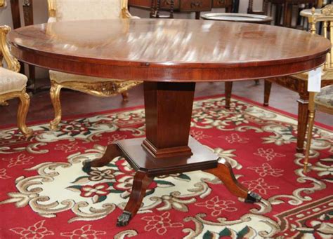 Regency Mahogany Round Dining Table Diner