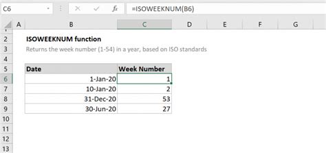 How To Use The Excel Isoweeknum Function Excelfind