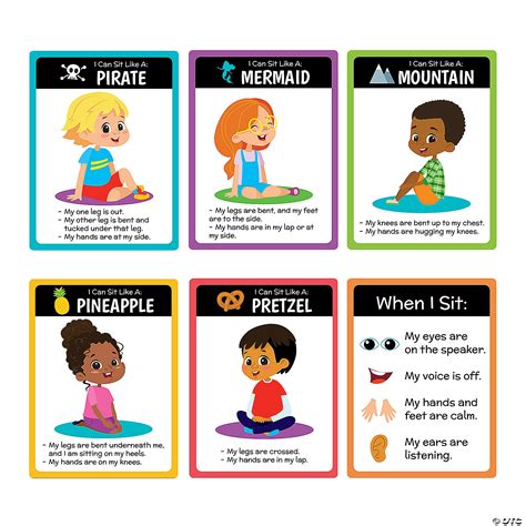 12 X 16 Classroom Rules Circle Time Sitting Expectations Posters