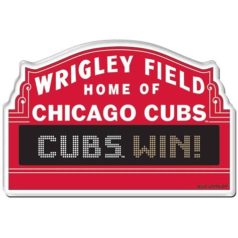 Chicago Cubs Wrigley Field Marquee Premium Acrylic Ornament By Wincraft