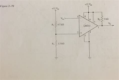 Solved 3 For The Comparator Circuit In Figure 2 7 Assume