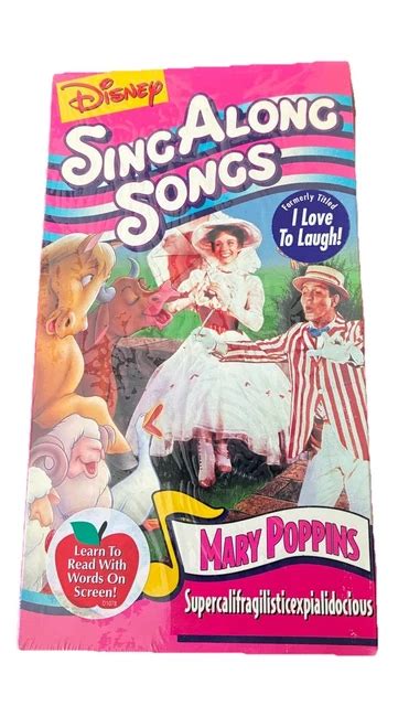 Disney Sing Along Songs Vhs Mary Poppins Supercalifrag I Love To Laugh