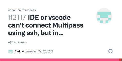 Ide Or Vscode Cant Connect Multipass Using Ssh But In Command Line Is