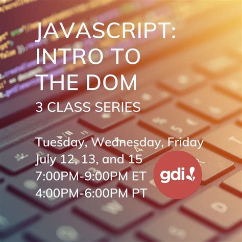 See Javascript Intro To The Dom 3 Class Series At Girl Develop It Frontend Classes