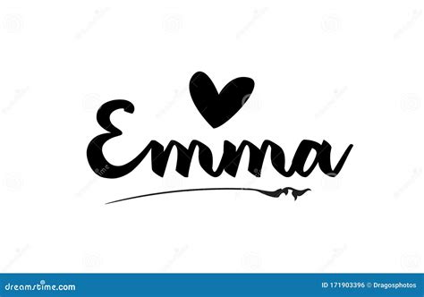 Emma Name Logo Liudmila Ward Emma Name Logo Monogram Minimal Design