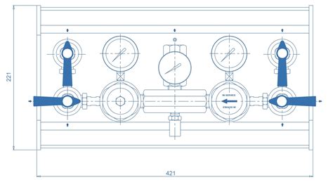 Stainless Steel Single Stage Semiconductor Grade Pressure Control Module Pressure Control Panels