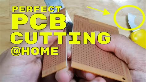 How To Cut Prototpye Pcb At Home Using Plastic Cutter V Scoring Pcbs