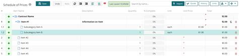 How To Create A Schedule Of Pricing