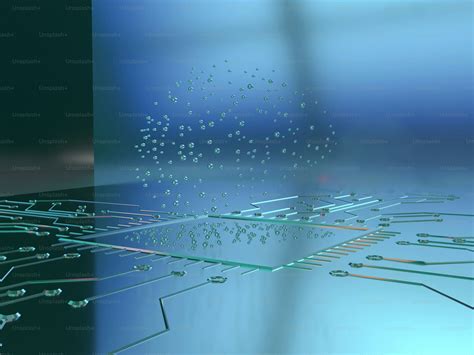 A Computer Circuit Board With A Lot Of Bubbles On It Photo Wallpaper