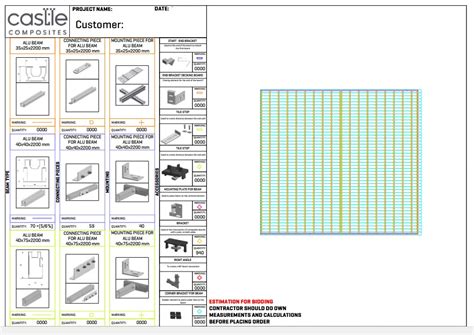 Free Aluminium Substructure Design Service Castle Composites