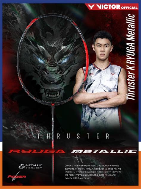 Jual Raket Badminton Victor Thruster K Ryuga Metallic Tk Ryuga Metalic