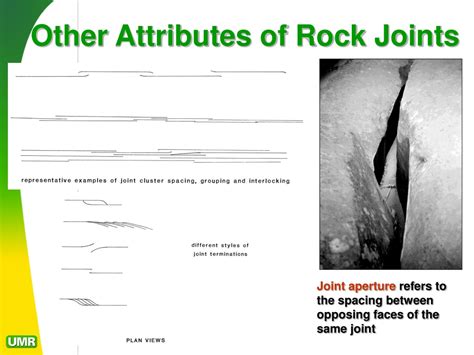 Ppt Physical Attributes Of Rock Joints Spatial Arrangement And