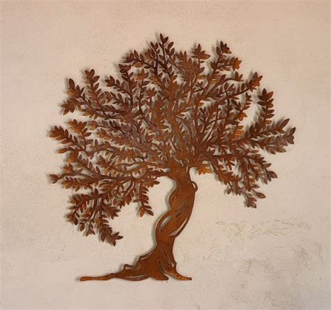 🫒 Настенное оливковое дерево очень высокое качество металл Dxf Stl ・Бесплатный Stl для 3d