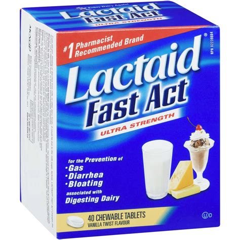 Lactaid Fast Act Chewable Tablets Digestive Aid For Lactose