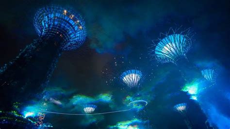Light Show Gardens Singapore Garden Rhapsody Light Show At The