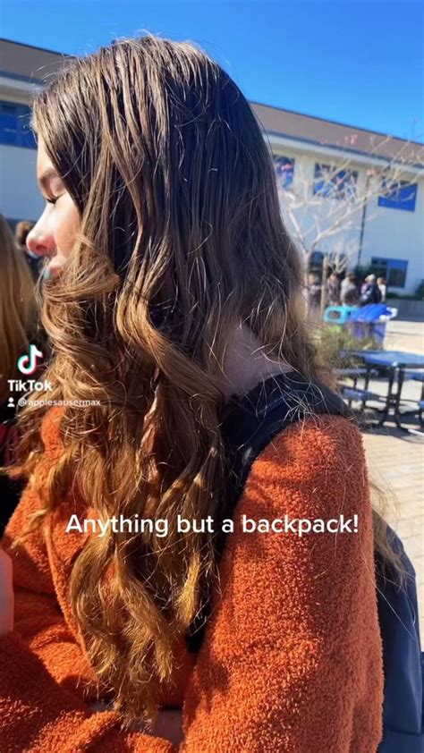 Anything But A Backpack Day Hairstyles For School School Humor Old School Tattoo