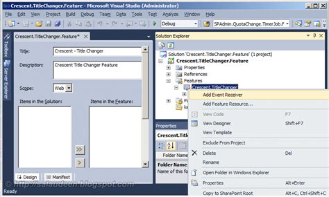 How To Create A Feature In Sharepoint 2010 Step By Step Sharepoint