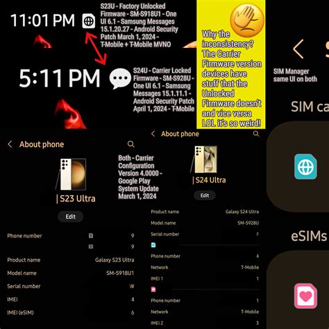 Samsung Messages One UI Inconsistencies Factory Unlocked Vs Carrier Firmware WHY R