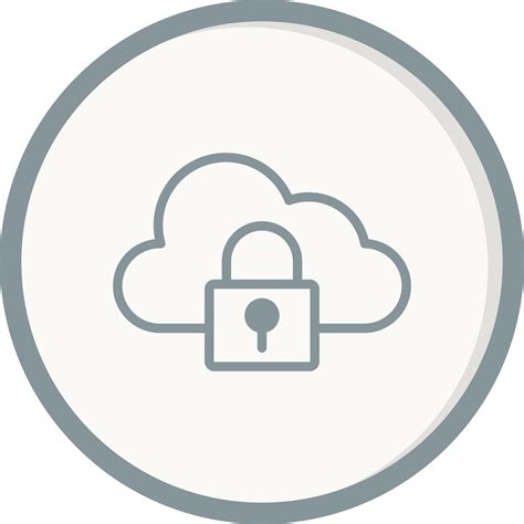 Cloud Encryption Vector Icon 21030703 Vector Art At Vecteezy