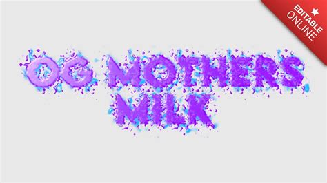 Og Mothers Milk Text Effect Generator