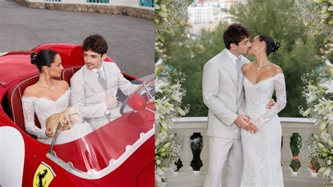 Charles Leclerc And Alexandra Saint Mleux Wedding Fashion Details
