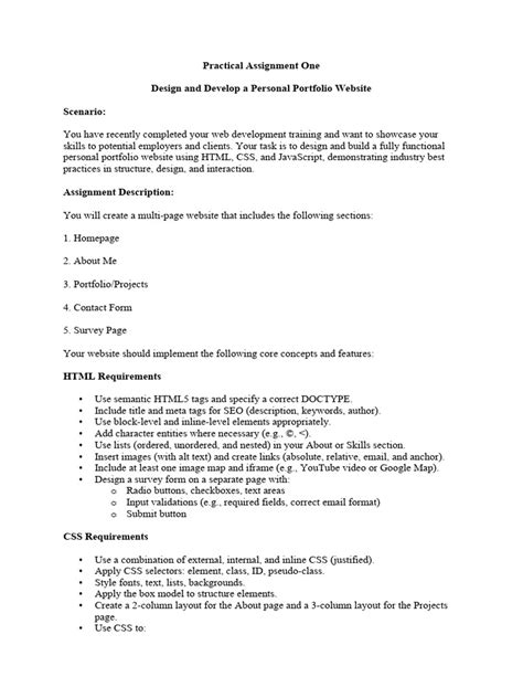 Cp 221 Practical Assignment One Pdf Html Internet