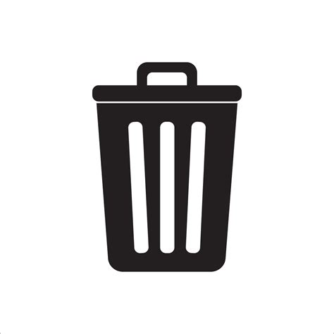 Rubbish Bin Icon Logo Vector Design 10600520 Vector Art At Vecteezy