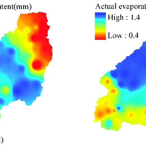Spatial Variation Of Mean Annual Precipitation A And Runoff B