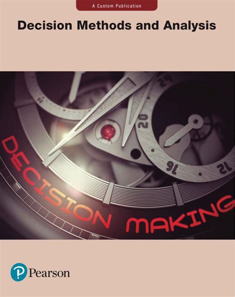 Decision Methods And Analysis Textbook Hobbies And Toys Books And Magazines