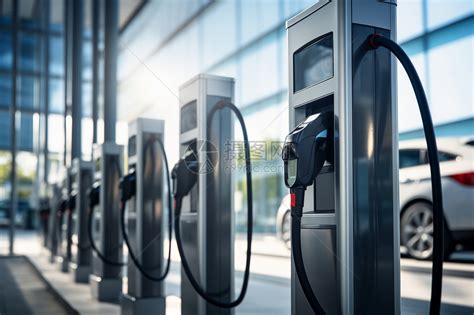 电动汽车充电站高清图片下载 正版图片600783610 摄图网