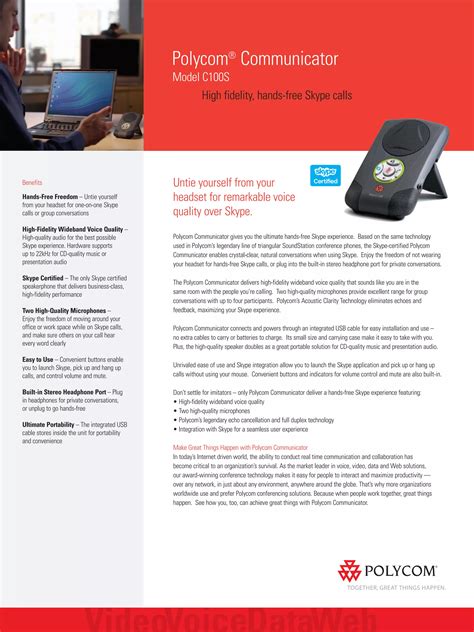 Polycom Communicator Data Sheet PDF