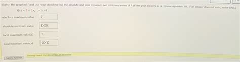 Solved Pls Help Sketch The Graph Of F And Use Your Sketch To Find