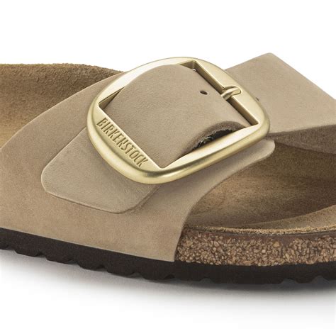Madrid Big Buckle Nubuck Leather Sandcastle | BIRKENSTOCK