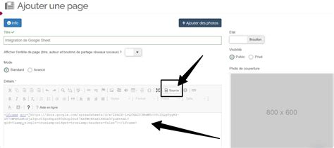 Comment intégrer du contenu iframe dans une page Pep s Up Site Internet Pep s Up