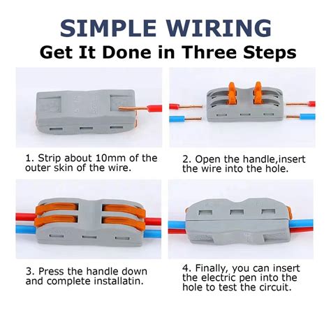 Quick Lever Wire Connectors 60pcs Set Lt 211 Universal Push In Quick Splicing Electrical Cable