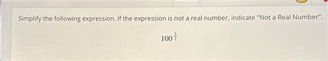 Solved Simplify the following expression. If the expression | Chegg.com